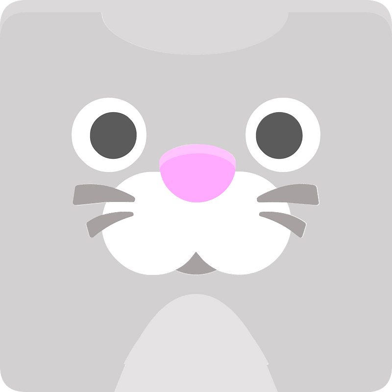 Square animal face 5-06 rabbit icon. Free download transparent .PNG ...