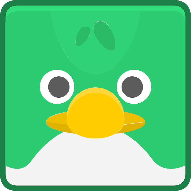 Square animal outlined face 6-20 bird icon. Free download transparent ...