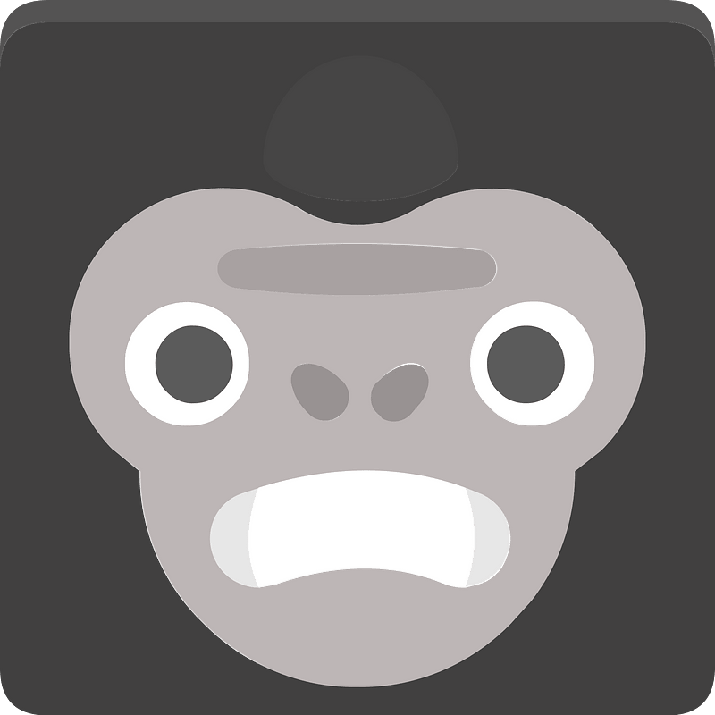Square animal face 7-21 chimp icon. Free download transparent .PNG ...