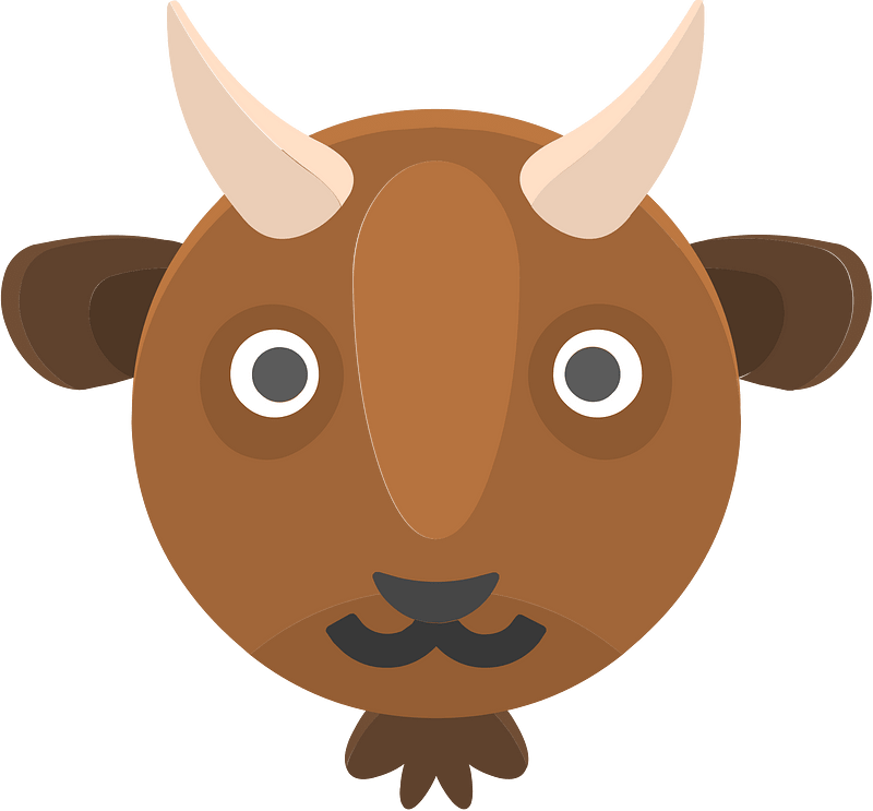 Round animal face 2-26 goat icon. Free download transparent .PNG ...