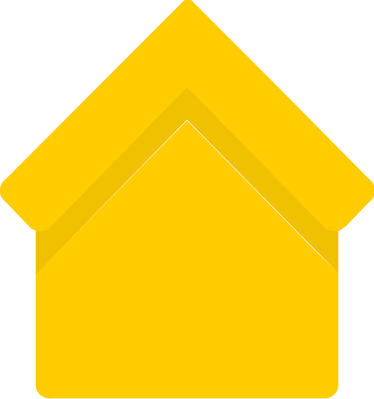 Yellow piece 14 house icon. Free download transparent .PNG | Creazilla