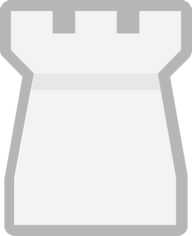 White piece 44 rook icon. Free download transparent .PNG | Creazilla