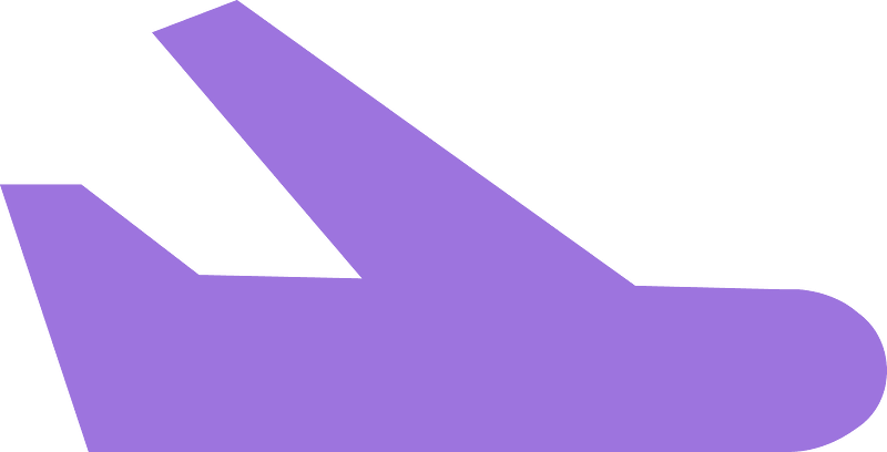 Purple piece 52 plane icon. Free download transparent .PNG | Creazilla