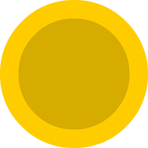 Yellow coin - Free vector icons on creazilla.com