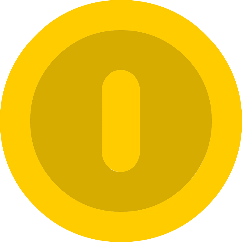 Yellow coin icon. Free download transparent .PNG | Creazilla
