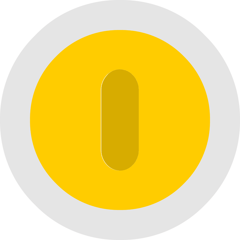 Yellow coin icon. Free download transparent .PNG | Creazilla