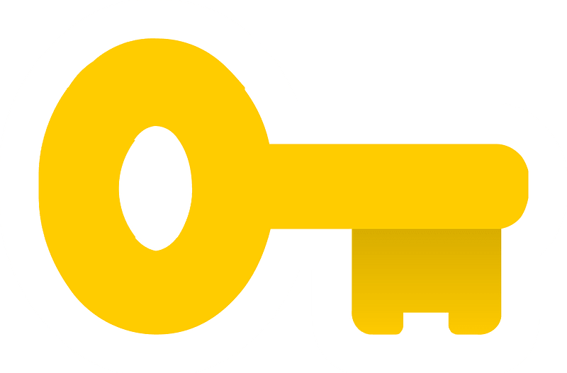 Yellow key icon. Free download transparent .PNG | Creazilla