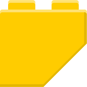 Yellow lego block icon. Free download transparent .PNG | Creazilla
