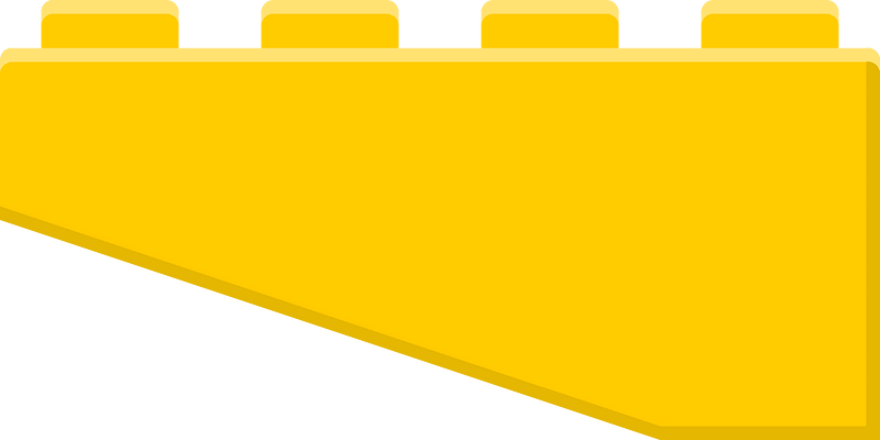 Yellow lego block icon. Free download transparent .PNG | Creazilla