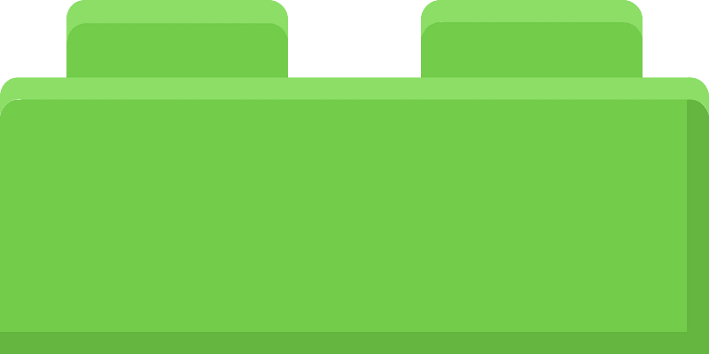 Green lego block icon. Free download transparent .PNG | Creazilla
