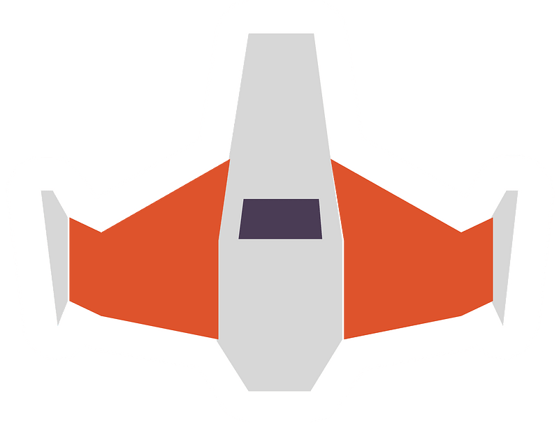 Starship 05-01 red icon. Free download transparent .PNG | Creazilla
