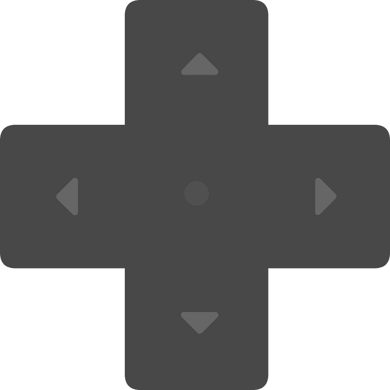 Square dark flat ui button 04-04 dpad icon. Free download transparent ...