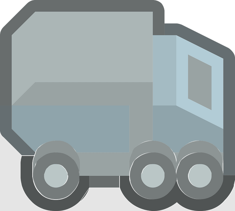 Truck 02-04 grey - Free vector icons on creazilla.com