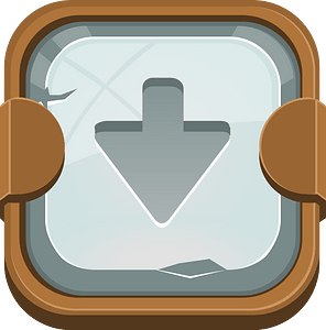Rounded green arrow button down icon. Free download transparent .PNG ...