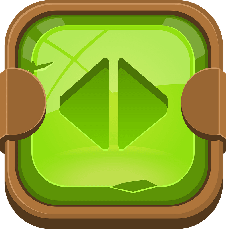 Rounded green arrow button left right - Free vector icons on creazilla.com