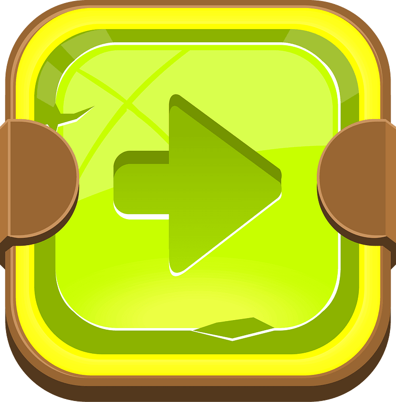 Rounded light green arrow button right icon. Free download transparent ...
