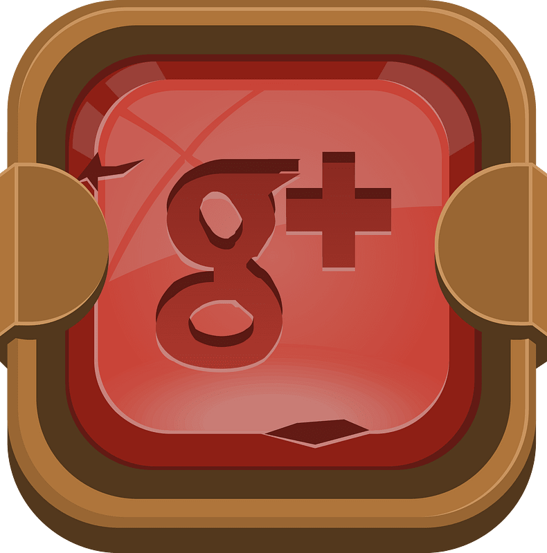 Rounded dark red google button icon. Free download transparent .PNG ...