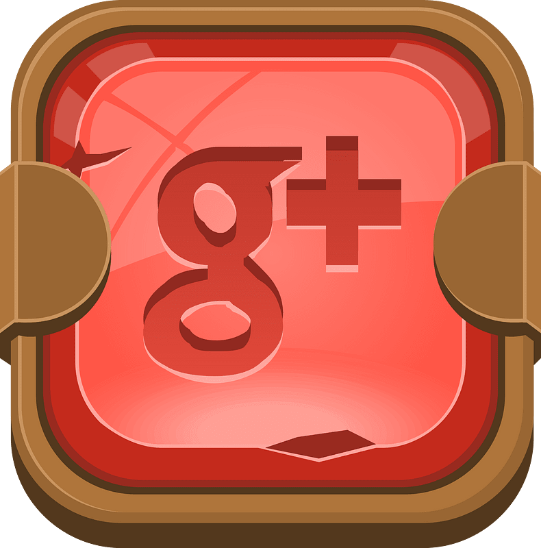 Rounded red google button icon. Free download transparent .PNG | Creazilla