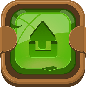 Green upload icon. Free download transparent .PNG | Creazilla