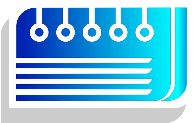 Notebook abstract icon. Free download transparent .PNG | Creazilla