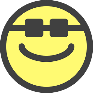 Confidence smiley icon. Free download transparent .PNG | Creazilla