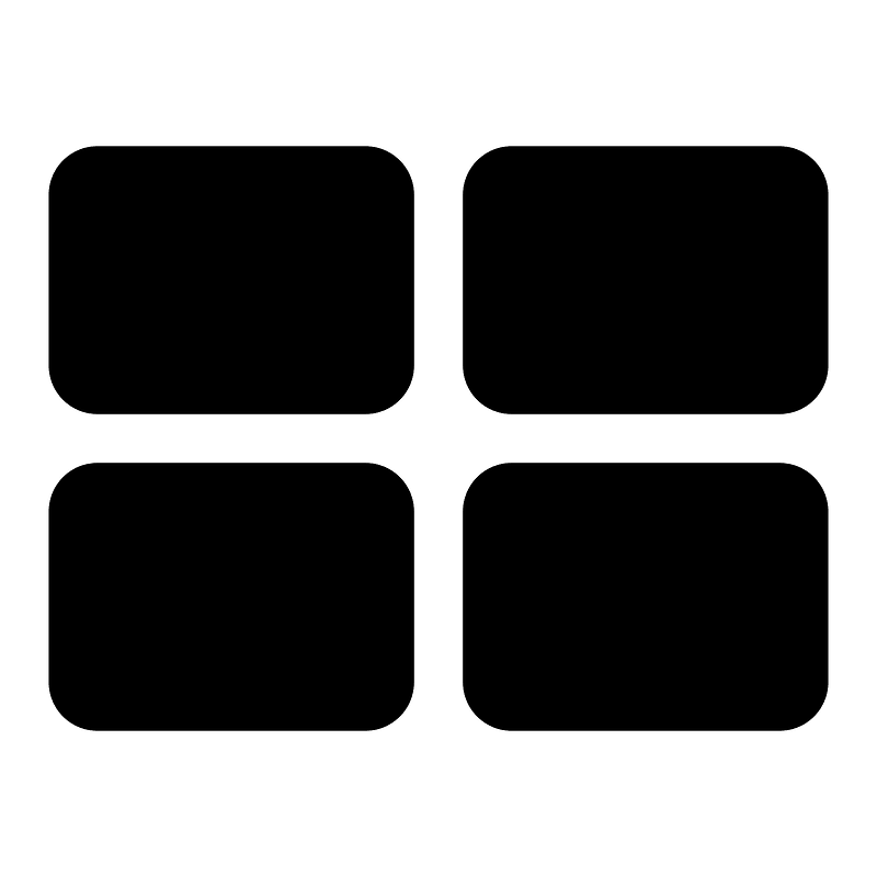 Grid-chart-solid icon. Free download transparent .PNG | Creazilla