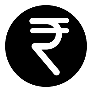 Rupee icon. Free download transparent .PNG | Creazilla