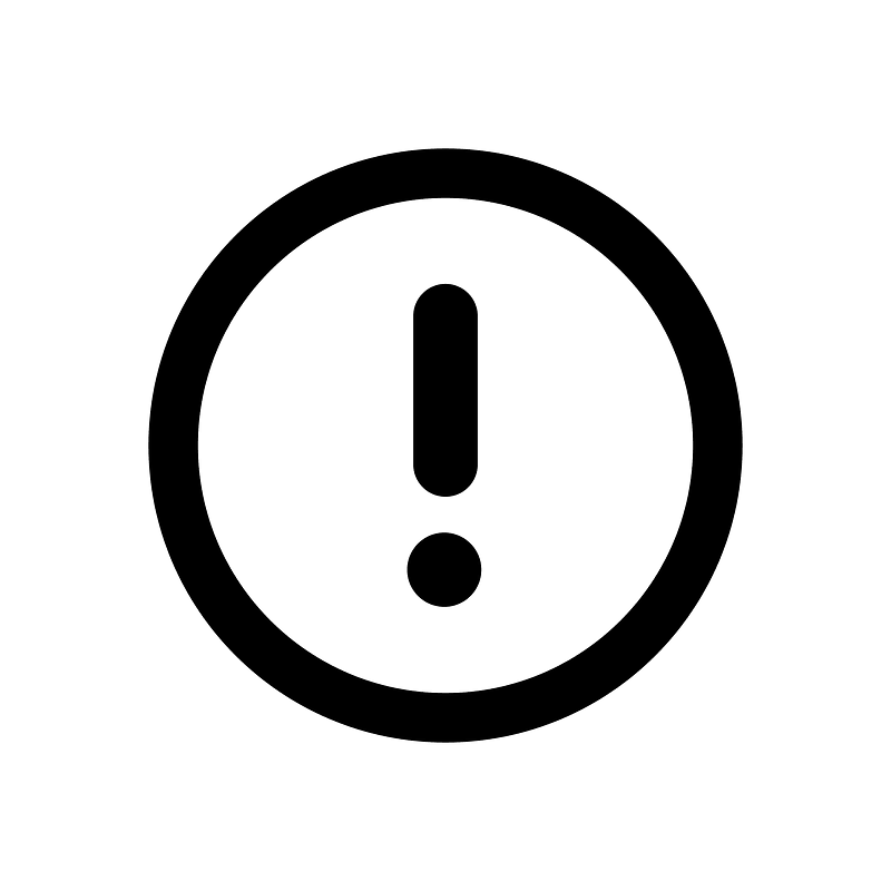 Exclamation-circle-line icon. Free download transparent .PNG | Creazilla