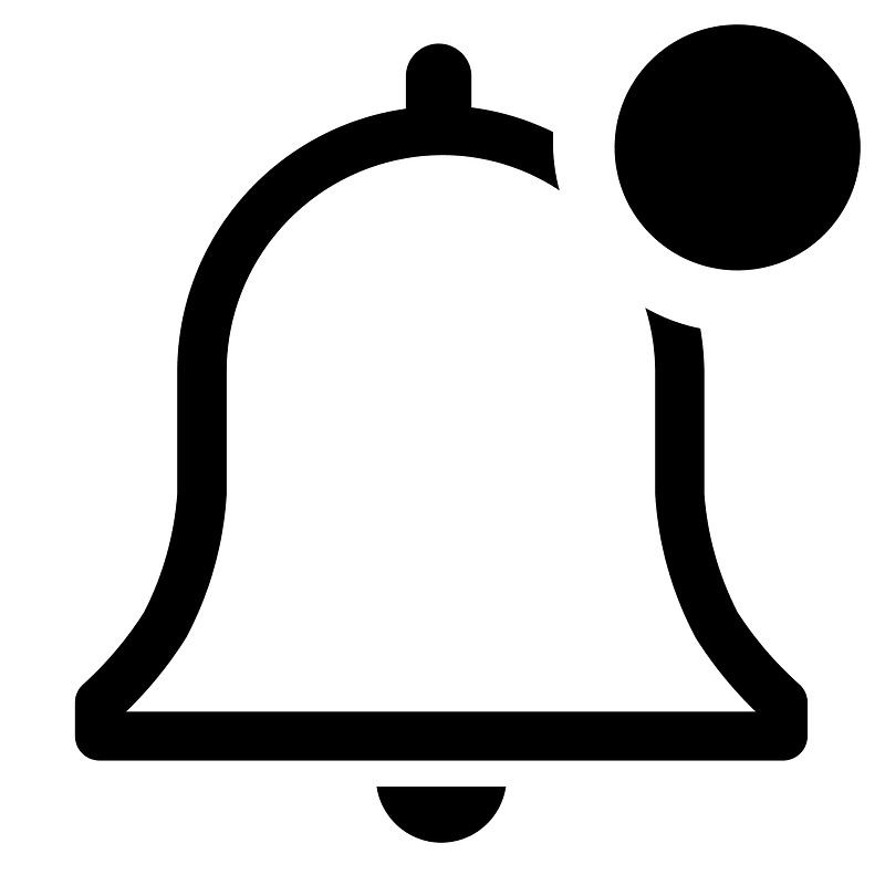 Notification-outline-badged icon. Free download transparent .PNG ...