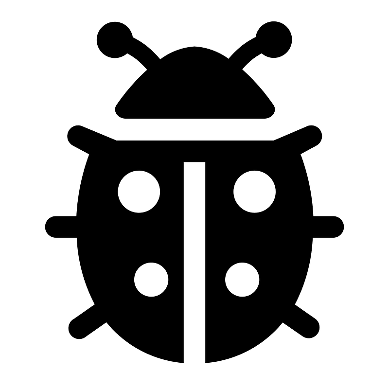 Bug-solid icon. Free download transparent .PNG | Creazilla