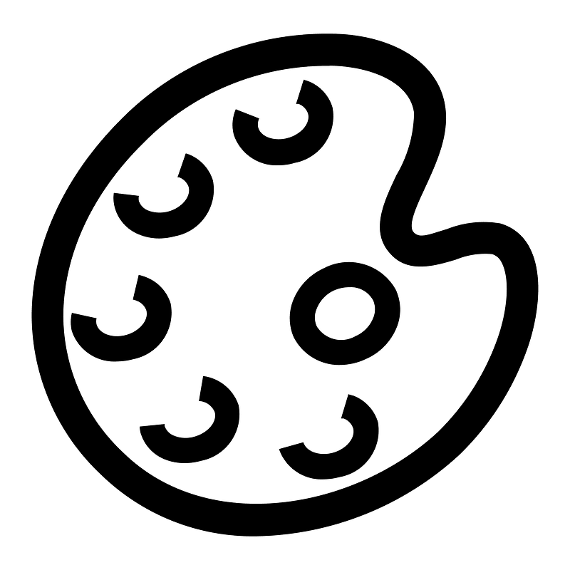 Color-palette-line icon. Free download transparent .PNG | Creazilla