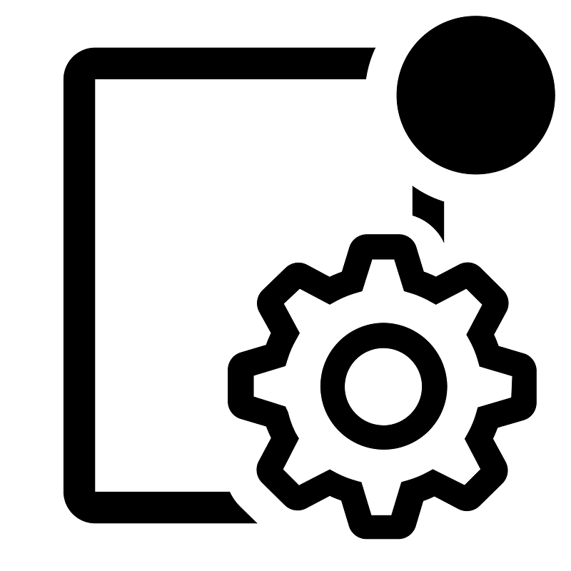 File-settings-outline-badged icon. Free download transparent .PNG ...