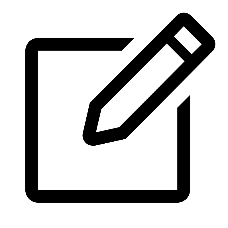 Note-edit-line icon. Free download transparent .PNG | Creazilla