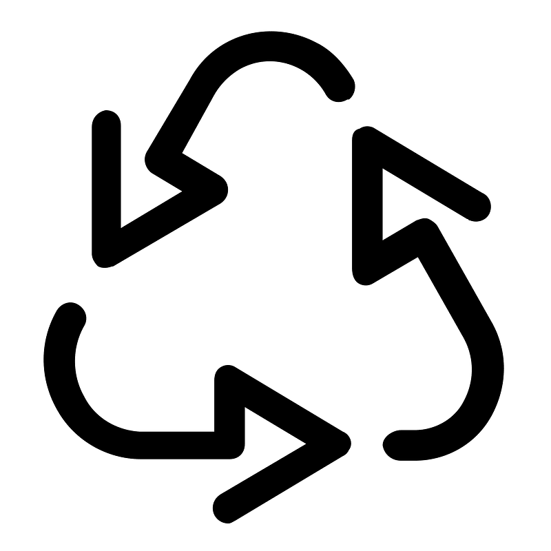 Recycle-line icon. Free download transparent .PNG | Creazilla