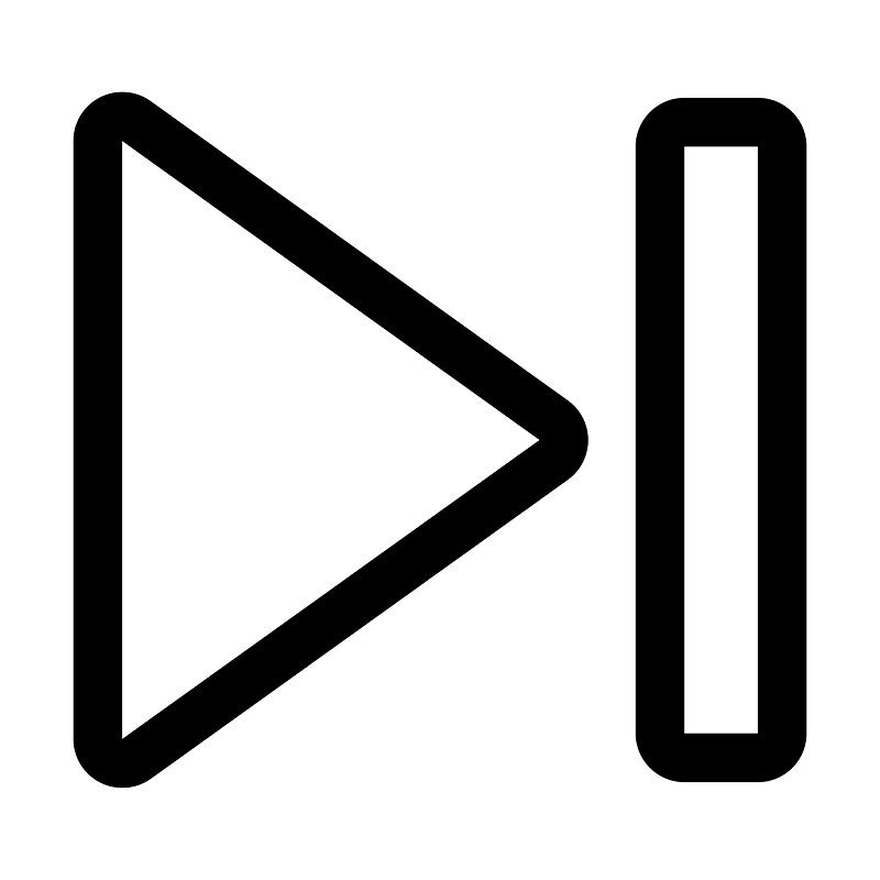 Step-forward-line icon. Free download transparent .PNG | Creazilla