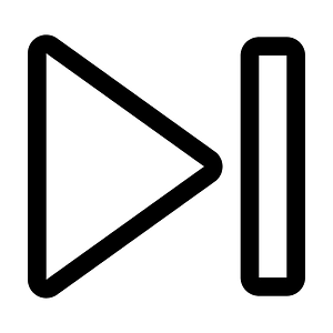 Step-forward-2-line icon. Free download transparent .PNG | Creazilla