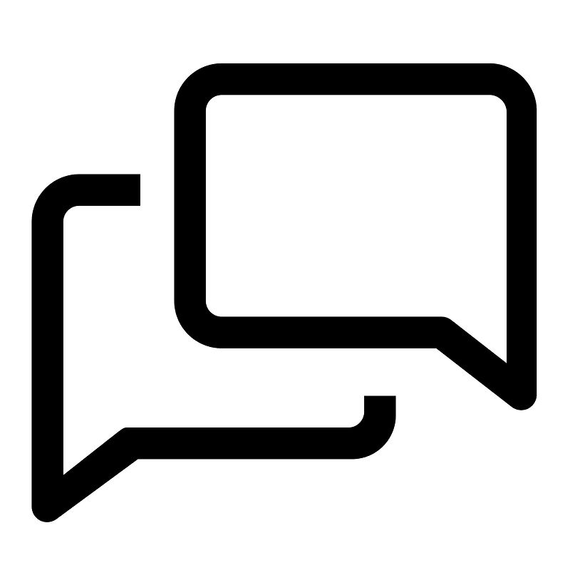 Talk-bubbles-line icon. Free download transparent .PNG | Creazilla