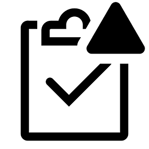 Tasks-outline-alerted icon. Free download transparent .PNG | Creazilla