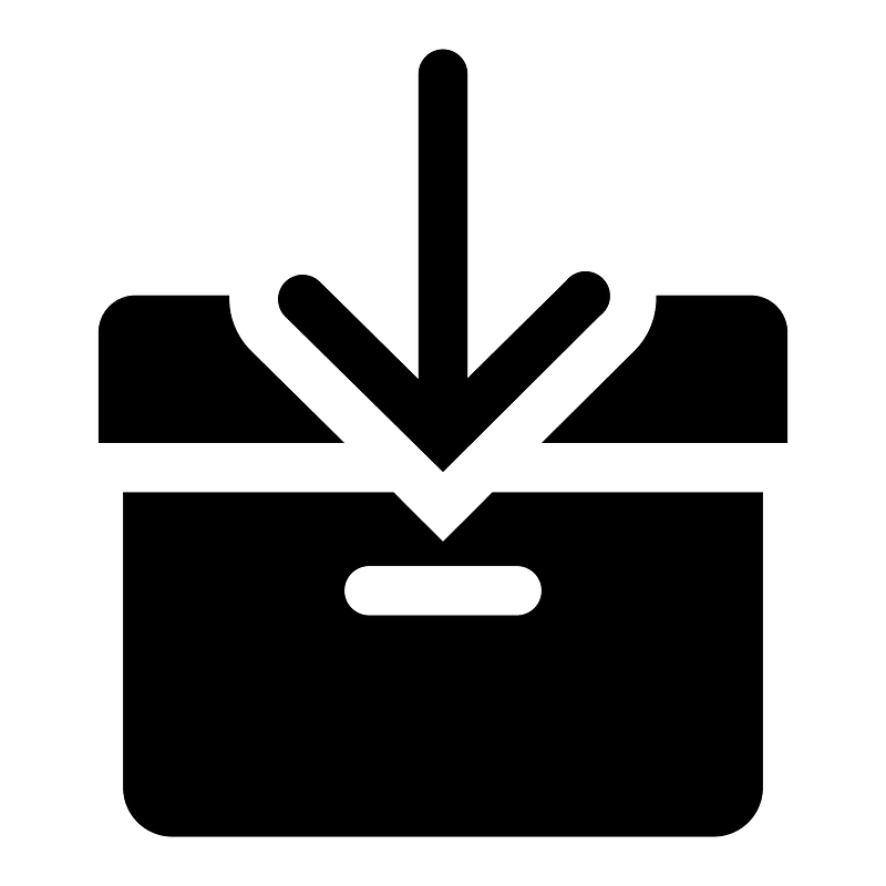 Archive-solid icon. Free download transparent .PNG | Creazilla