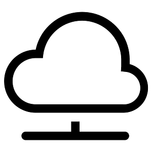 Cloud-network-line - Free vector icons on creazilla.com