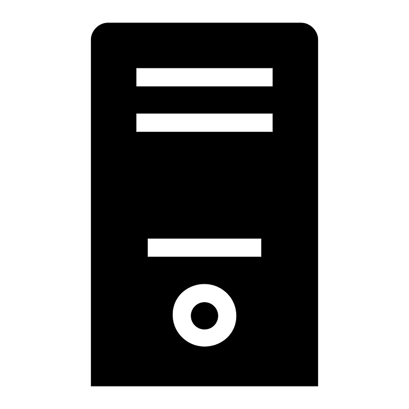 Server-solid icon. Free download transparent .PNG | Creazilla