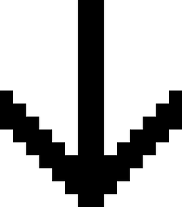 Pixel Arrow icon. Free download transparent .PNG | Creazilla