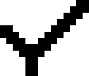 Pixel Checked icon. Free download transparent .PNG | Creazilla