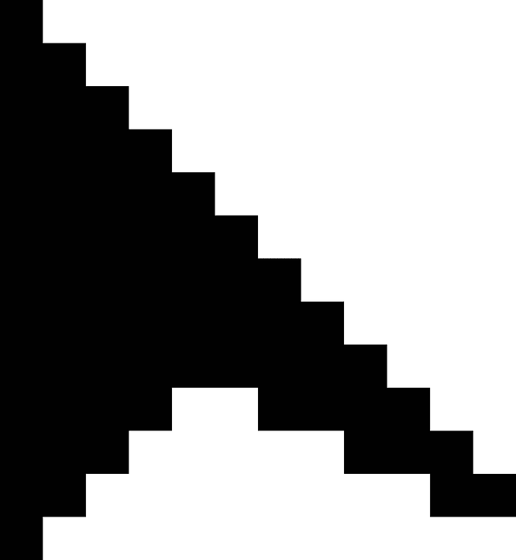 Pixel Cursor icon. Free download transparent .PNG | Creazilla