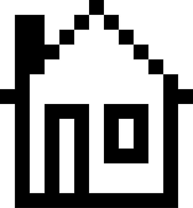 Pixel Home icon. Free download transparent .PNG | Creazilla