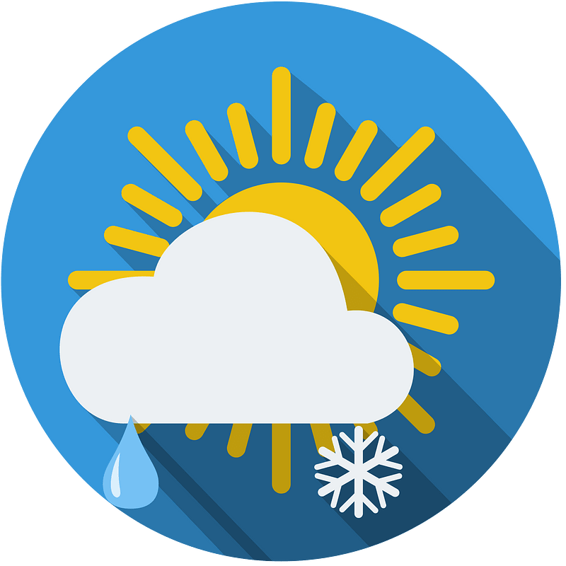 daylight sun cloud rain snow icon. Free download transparent .PNG ...