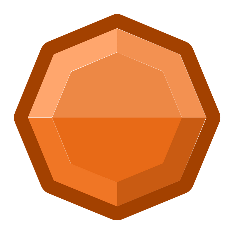 Orange Octagon