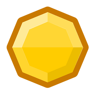 Diamond octagon 21-07 yellow outlined - Free vector icons on creazilla.com