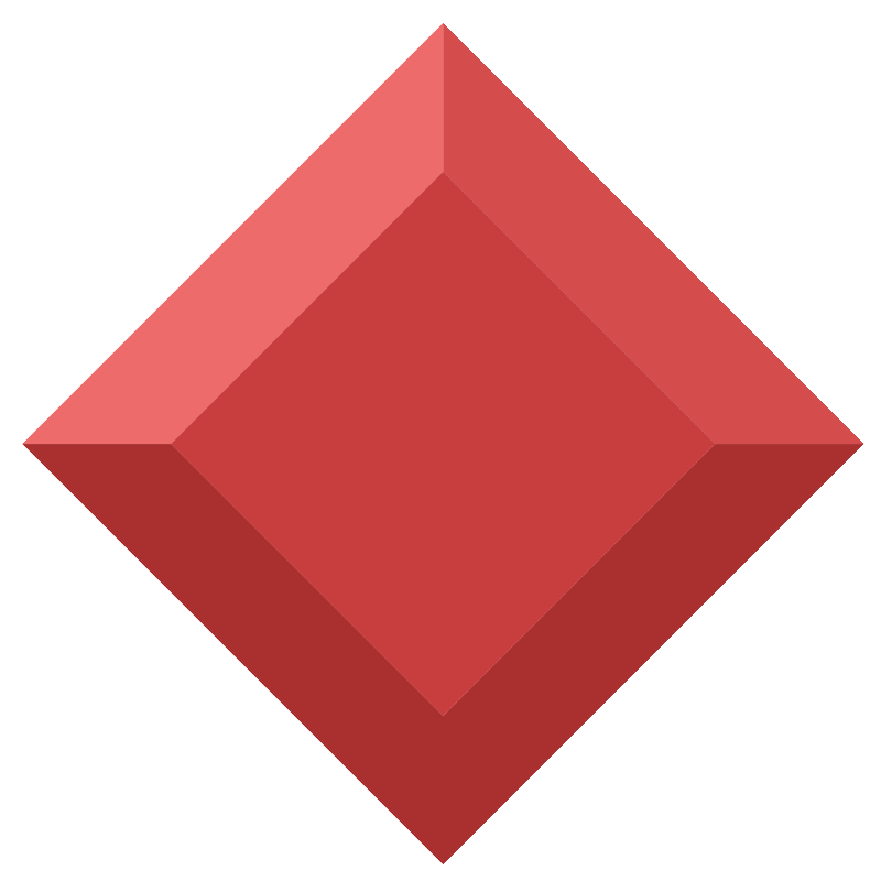 Diamond rhombus 17-16 red icon. Free download transparent .PNG | Creazilla