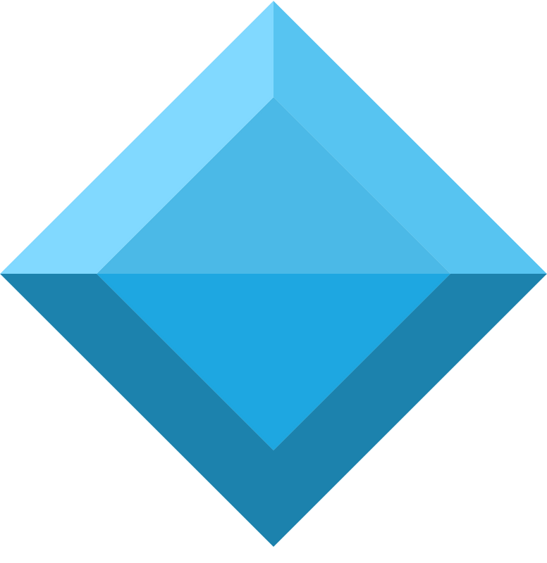 Diamond rhombus 05-02 blue icon